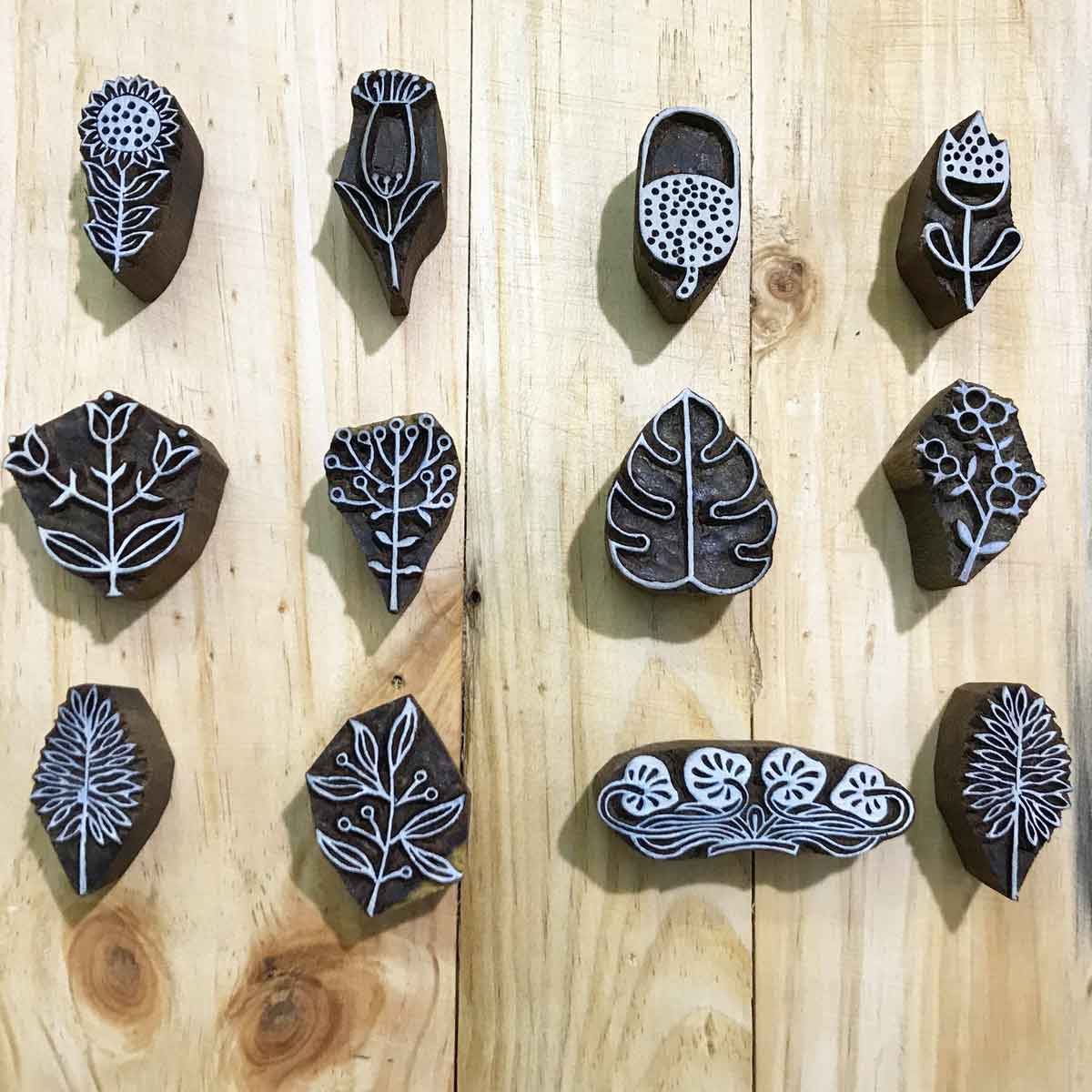 Hand Block Printing Wooden Stamps By DesiCrafts :: DIY Stamps