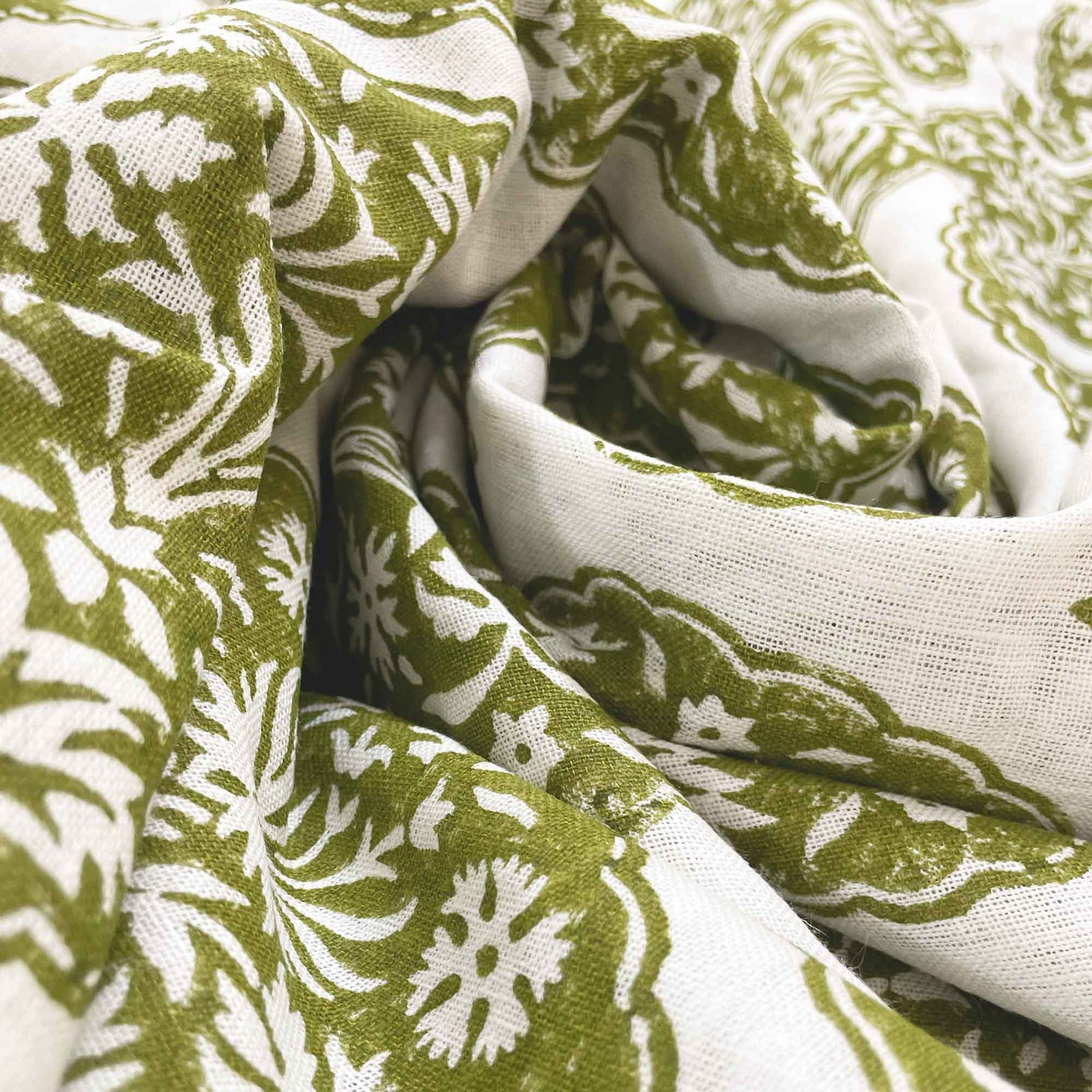 DesiCrafts Solid and Printed Linen Fabrics For Upholstery & Dresses