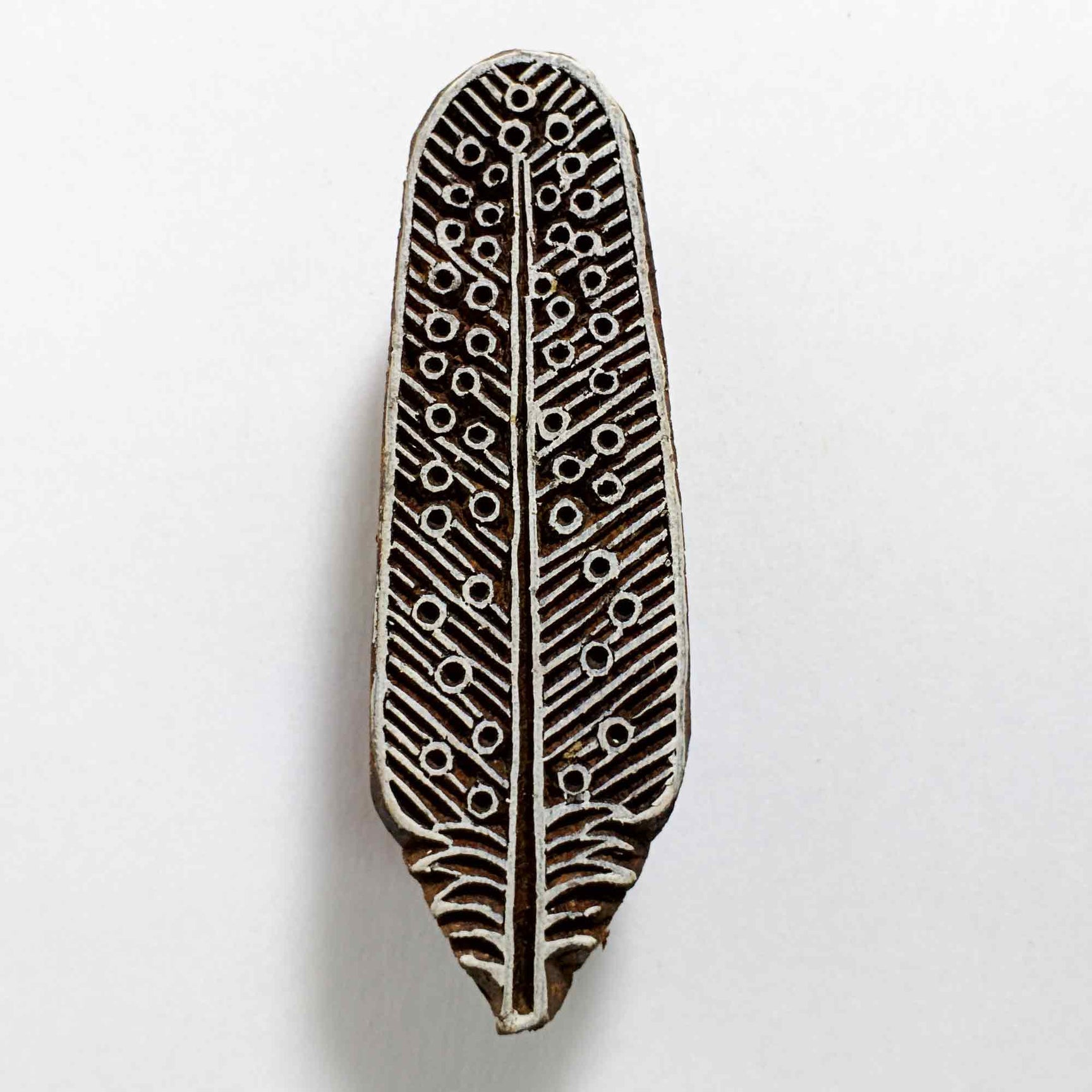 Feather Block Printing Stamp – DesiCrafts