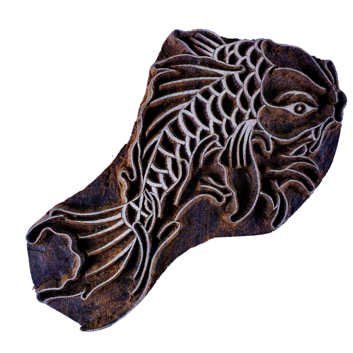 Fish Wood Block Printing Stamp – DesiCrafts