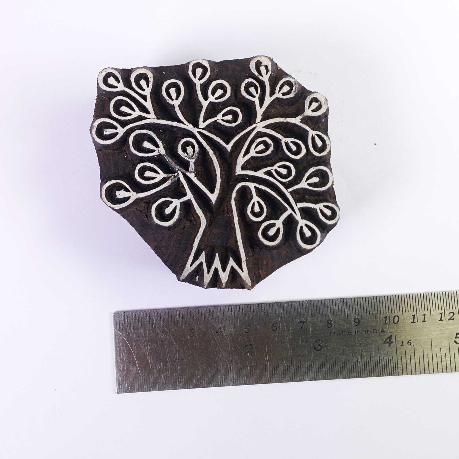 Small Tree Wooden Stamp For Printing – DesiCrafts