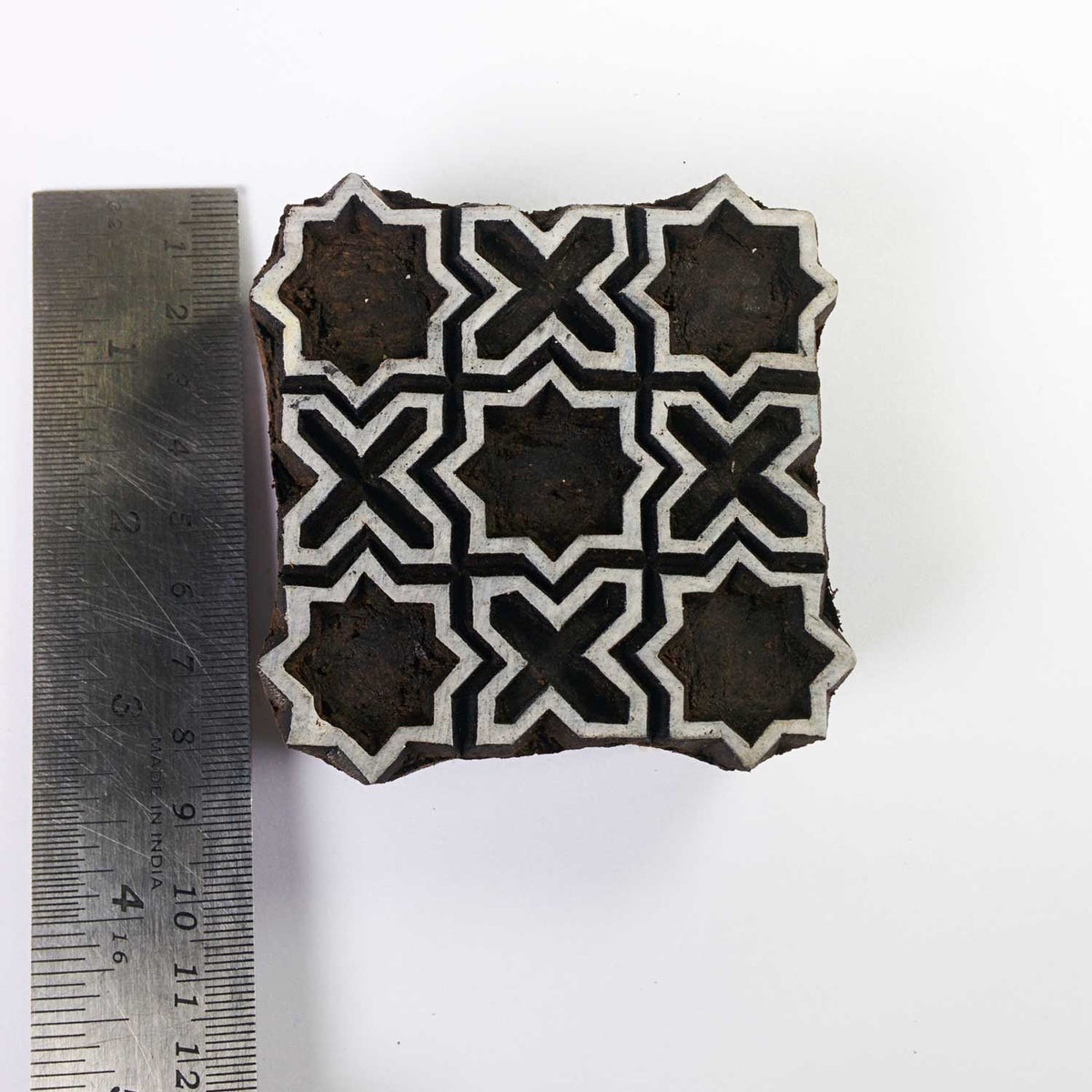 Hand Block Printing Stamp, Tic Tac Toe Wooden Block for Fabrics ...