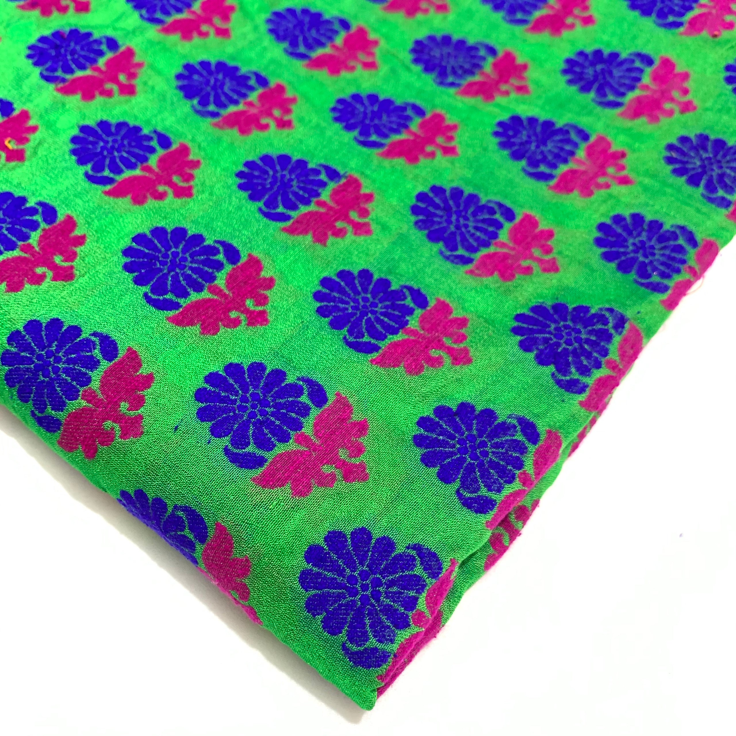 Buy Indian Silk Fabrics: Brocade, Raw Silk, Semi Silk Fabrics by Yard ...