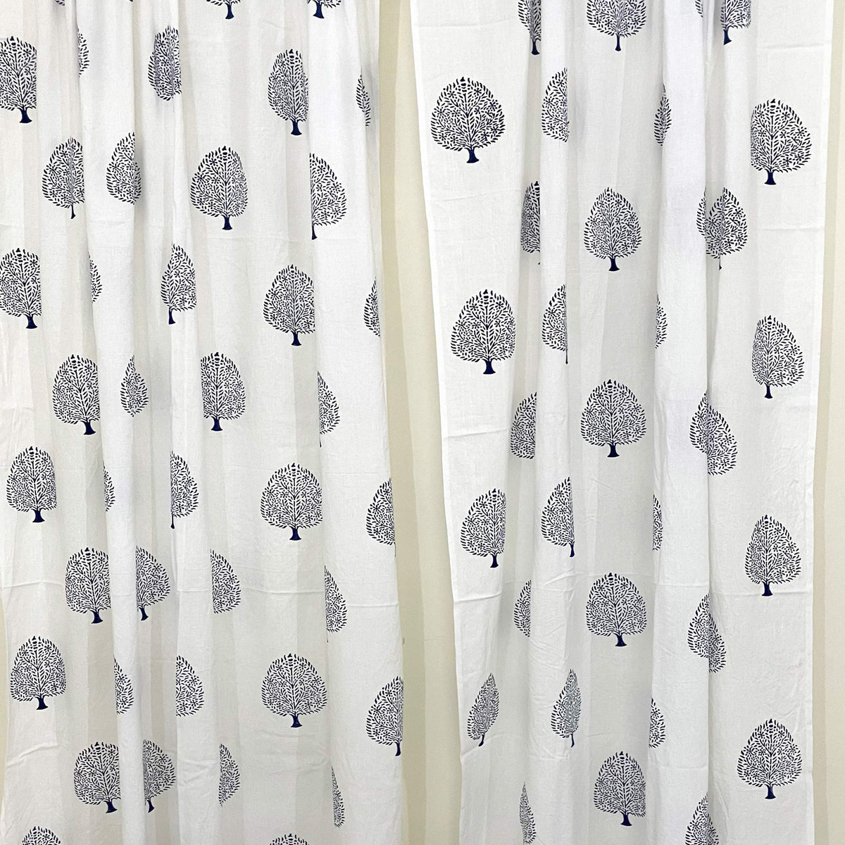 Tree Of Life Organic Cotton Curtains Panels by DesiCrafts